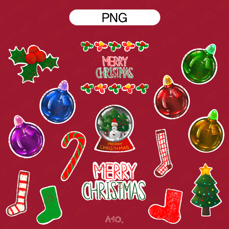 Wellcome Christmas Sticker set | Webudding