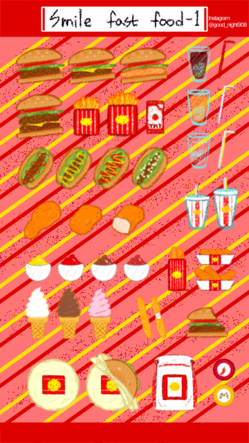 Smile hamburger sticker | Webudding